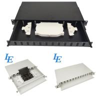 China 12/16/24/32/48/96 Port Fiber Optic Patch Panel with LC/SC/FC Connector Support for Network Infrastructure for sale