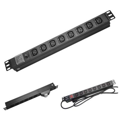 China IEC C13 PDU Rack Mount Power Distribution Unit 250VAC 50/60Hz for sale