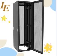 China SF  OEM 19 Server Rack Cabinet 18U - 47U Nine Folded Frame With Dual Open Back Door for sale
