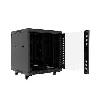 China Classic Model 12U Server Rack With Glass Door Cabinet for sale