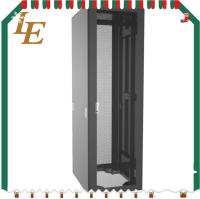 China 19 Server Rack Cabinet 18U - 47U Nine Folded Frame With Dual Open Back Door for sale