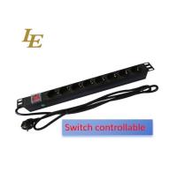 China Factory 9 Ways Germany Power Distribution Unit 19 Inch Mounted for sale