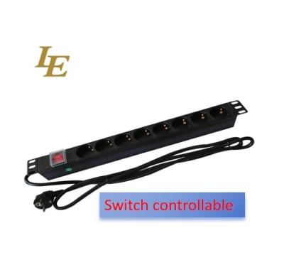 China Factory 9 Ways Germany Power Distribution Unit 19 Inch Mounted for sale