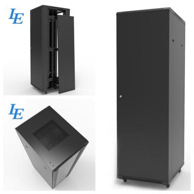 China LE Standard 19 Inch Floor Standing Network Cabinet Enclosure Server Rack for sale
