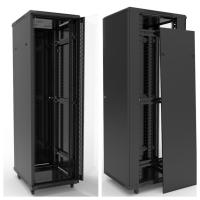 China LE Server Data Rack Network Floor Standing Glass Front Door for sale