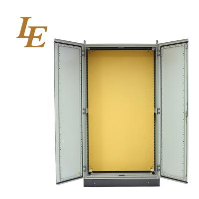 China LE IP55 Floor Standing Network Cabinet With Nine Folded Profiled for sale