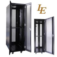 China SPCC Cold Rolled Steel Material 45U 800mm Depth Network Cabinet With Double Open Door for sale