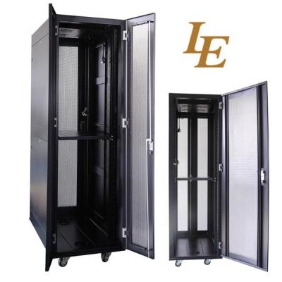 China SPCC Cold Rolled Steel Material 45U 800mm Depth Network Cabinet With Double Open Door for sale