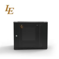 China 4U -18U Wall Server Cabinet With Small Round Lock Glass Door Disassembled CE / ISO for sale