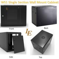 China 19 Inch Wall Mount Data Center Cabinet with Welded Frame Removable Side Panels for sale