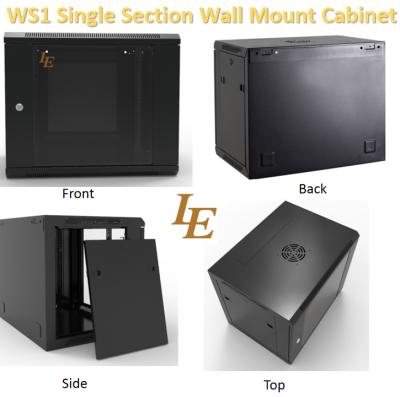 China 19 Inch Wall Mount Data Center Cabinet with Welded Frame Removable Side Panels for sale