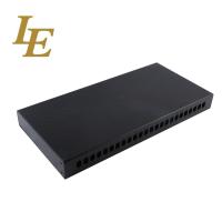 China 24 Port Fiber Optic Patch Panel with LC/SC/FC Connector Support for Rack and Wall Mounting for sale