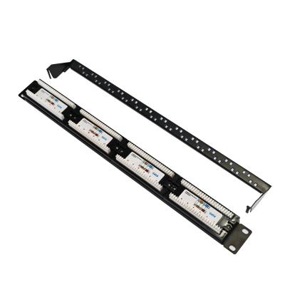 China RJ45 Jacks Network Patch Panel for Networking and Network Cabling System 1U Height for sale