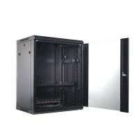 China Server Rack Cabinet 15U 19 Inch Wall Mount Network Cabinet with Reinforced Steel Frame and Flat Pack Design for Logistics for sale