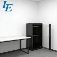 China Server Rack Cabinet 27U with 600mm Depth SPCC Frame and Tempered Glass Door for sale