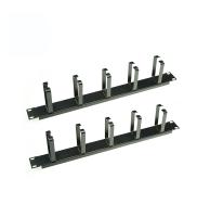 China 19 Inch 1U Metal D-Ring Premium Cable Management Organizer Panel for Server Racks for sale