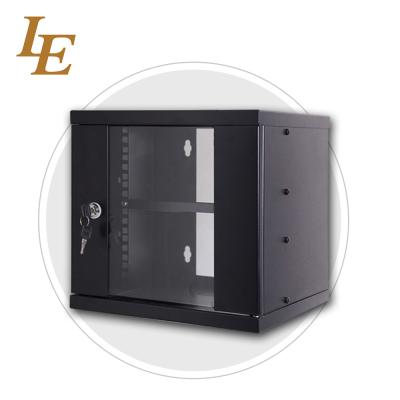 China Compact Server Rack Cabinet 10 Inch Single Section Wall Mount Mini Cabinet Designed for Secure Storage and Space Utilization for sale