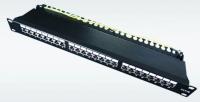 China Professional 24 Port Cat6 Patch Panel, 1U Rack Mount with Keystone Jack for Network Rack for sale