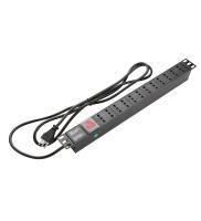 China Power Distribution Unit Industrial Use Italian Socket 1U Height 250V AC CE ROHS Certified Aluminium 8/12 12A/16A for sale