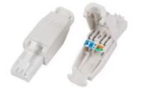 China Shielded Cat6A FTP Copper Toolless RJ45 Male Modular Plug for sale