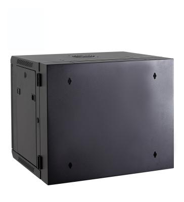 China 4U 6U 9U 12U 19 Inch 600x550mm 600x600mm Data Dual Section Wallmount Cabinet with Removable Side Panels for sale