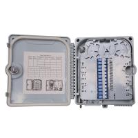 China Outdoor Fiber Optic Distribution Box ABS Plastic 200×235×62mm with 12-48 Core Capacity for FTTx Networks for sale