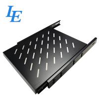 China Cold Rolled Steel Sliding Shelf For Server Cabinet , 19 Inch Rack Shelf Width 465mm for sale