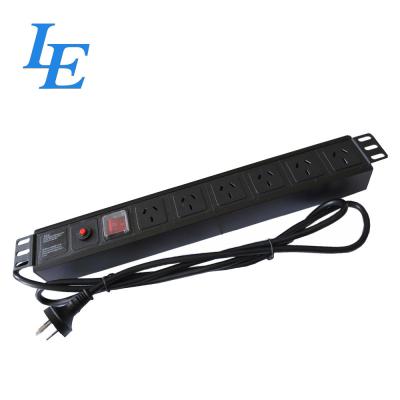 China OEM Custom 3 Phase Intelligent Server Rack PDU with 6 AS/NZS3112 Outlets, 15A 250VAC Power Distribution Unit for sale