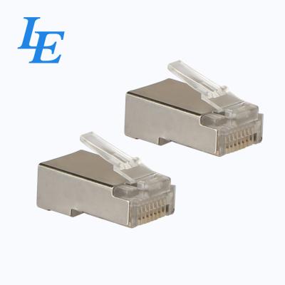 China 16A Male Network Modular Plug with Polycarbonate Housing CE Approved for Cat5e CAT6 Cat7 LAN Cables for sale