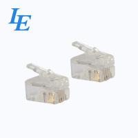 China Transparent CAT6 RJ45 Pass-Through Connector with 22.45mm Length and 7.7kg Tensile Strength - Copper Construction for sale