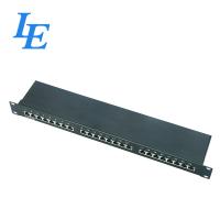 China P5324S-C5E 24 Port Cat5e Patch Panel with Dual IDC Contacts, 1U Rack Mount, 22-26 AWG Wire Support for sale