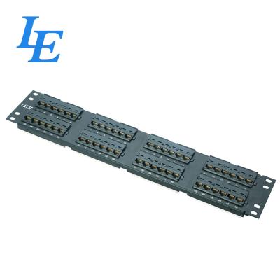 China Telecommunication Cat5 Feed Through Patch Panel UTP Type 1000 Matching Cycles for sale