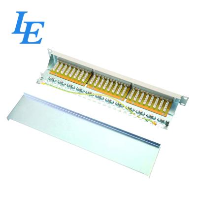 China 1U FTP 24 Port Network Patch Panel With Compatible Srews / Cable Ties Durable for sale