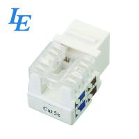 China CAT6 CAT6A FTP Toolless 180° RJ45 Keystone Jack - Tin Plated Contacts, -40°C to 70°C Storage Range, UL94-V0 Rated for sale