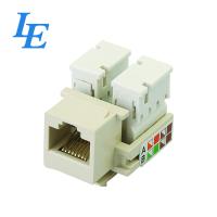 China K005-C5E RJ45 Ethernet Keystone Jack CAT6 UTP Toolless with Fastener Hats -40°C to 70°C Storage Temperature for sale