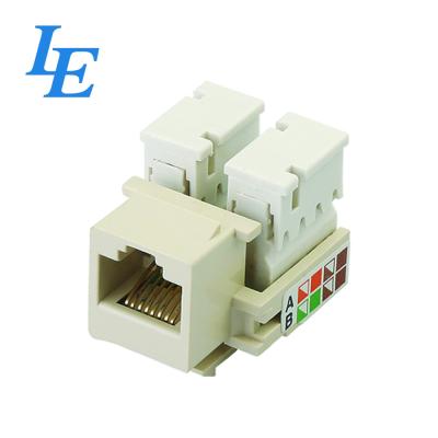 China K005-C5E RJ45 Ethernet Keystone Jack CAT6 UTP Toolless with Fastener Hats -40°C to 70°C Storage Temperature for sale