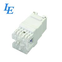 China CAT5E CAT6 UTP Tooless 90-Degree RJ45 Keystone Jack with Shutter - Fluke Tested Network Connector with 750+ Cycle Rating for sale