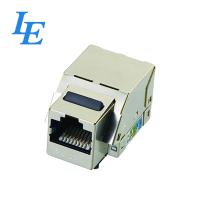 China White CAT6 FTP Toolless 90° Keystone Jack with Phosphor Bronze Contacts, Gold Plating 3U-50U, -40°C to 70°C Temperature Range for sale