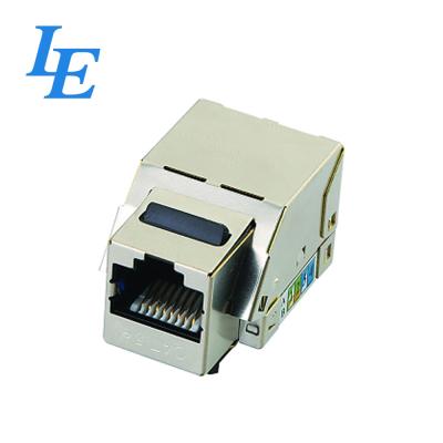 China White CAT6 FTP Toolless 90° Keystone Jack with Phosphor Bronze Contacts, Gold Plating 3U-50U, -40°C to 70°C Temperature Range for sale