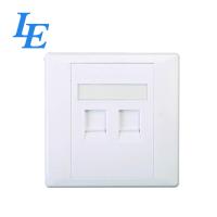 China White 86×86mm RJ45 Network Face Plate Wall Socket - 1-4 Port Options with UL94V-0 Fire-Retardant ABS/PC Material for sale