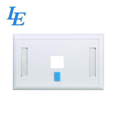 China F041 86×86mm RJ45 Network Cable Faceplate - Flush-Mount Wall Socket with 2 or 4 Port Options, TIA/EIA-568 Compliant for sale
