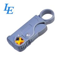 China Stainless Steel Fiber Optic Cable Stripper with Reversible V-Block and Adjustable Blades for Network Wiring for sale