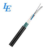 China LE-GYTS Outdoor Fiber Optic Cable 2-12 Fibers 250μm Black Multi Fiber Cable ISO Certified for sale