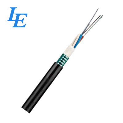 China LE-GYTS Outdoor Fiber Optic Cable 2-12 Fibers 250μm Black Multi Fiber Cable ISO Certified for sale