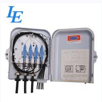 China 8-Core Wall Mount Fiber Optic Distribution Box with 24 FTTH Drop Capacity and 1x8 PLC Splitter Support for sale