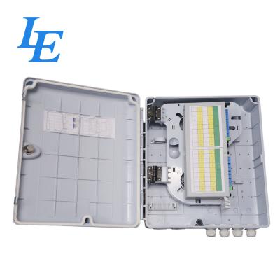 China 32 Port Outdoor Fiber Optic Distribution Box 200x215x54mm for FTTX/FTTH Networks with PLC Splitter Compatibility for sale