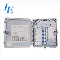 China Outdoor 12 Cores Fiber Optic Distribution Box - PC ABS Plastic Material, 24 Adapter Capacity, CE Certified for sale