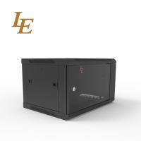 China Server Rack Cabinet 19 Inch Wall Mount Network Cabinet 4U 18U with Tempered Glass Door and Static Loading Capacity of 100kg for sale