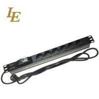 China Server Rack PDU Aluminum Alloy 19 Inch 8 Way Power Distribution Unit with Germany Socket Type and KP Cower Switch 1U Height for sale