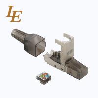China FTP 8P8C Copper Ethernet RJ45 Connector Cat5e Cat6 Cat6A 3U Modular Plug for sale
